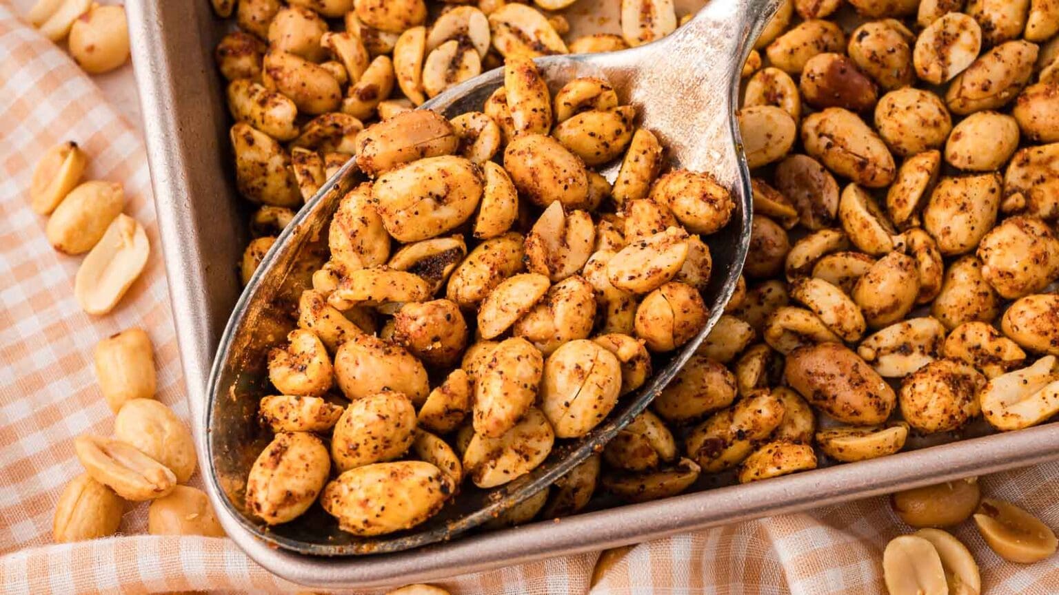 Spiced Peanuts (Savory Snack for Parties or Game Day)