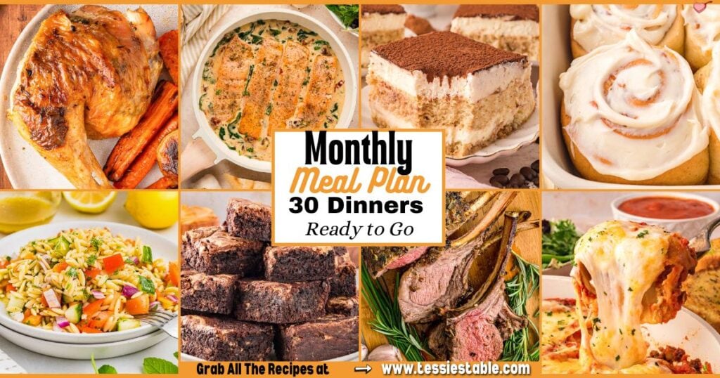 Free Monthly Meal Plans