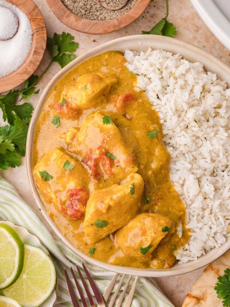 Slow Cooker Coconut Chicken Curry (Easy Crockpot Dinner)