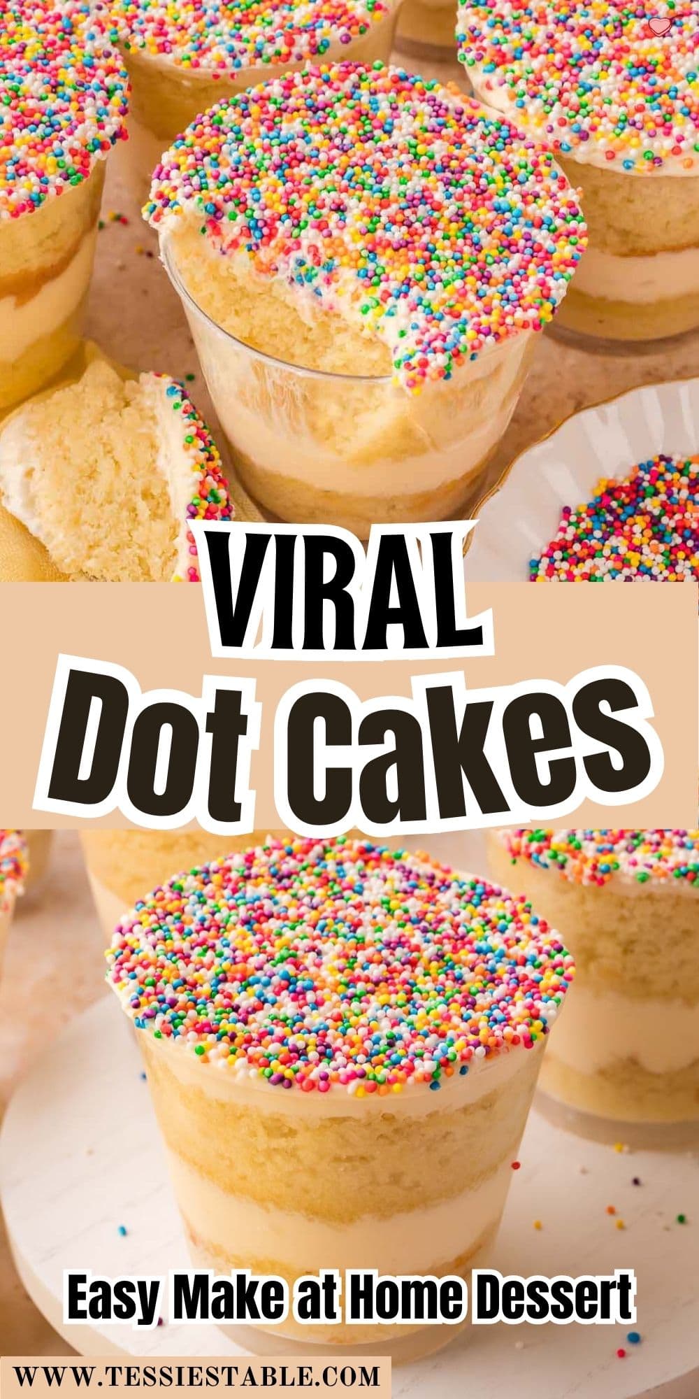 Dot Cakes (Viral Sprinkle Cups You Can Make at Home)